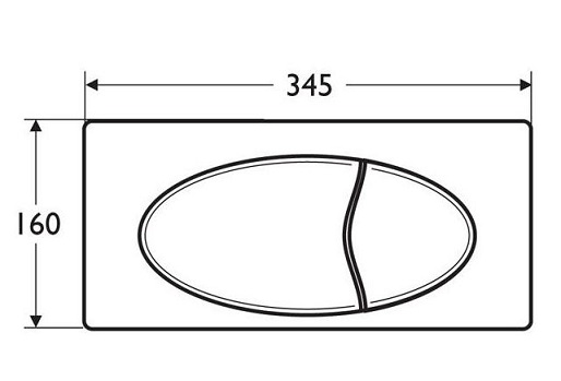 Ideal Standard 820/880 Flush Plate -Kingsway Plumbing